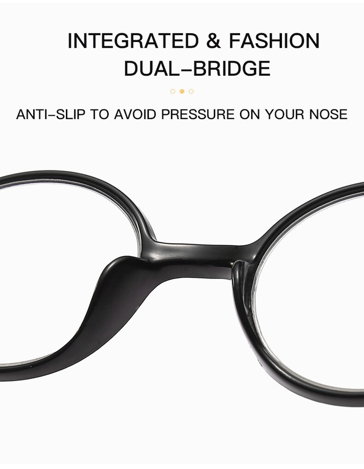 9PK Mens Unisex Round Frame Reading Glasses Clear Lens Readers for ...