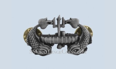 Enlisted Deep Submergence Regulation Badge Navy Pin | eBay