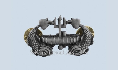 Enlisted Deep Submergence Regulation Badge Navy Pin | eBay