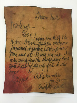 Jack the Ripper From Hell Letter with Blood | eBay