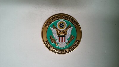 CHALLENGE COIN US ARMY GARRISON FORT RUCKER ALABAMA COLONEL COMMAND ...
