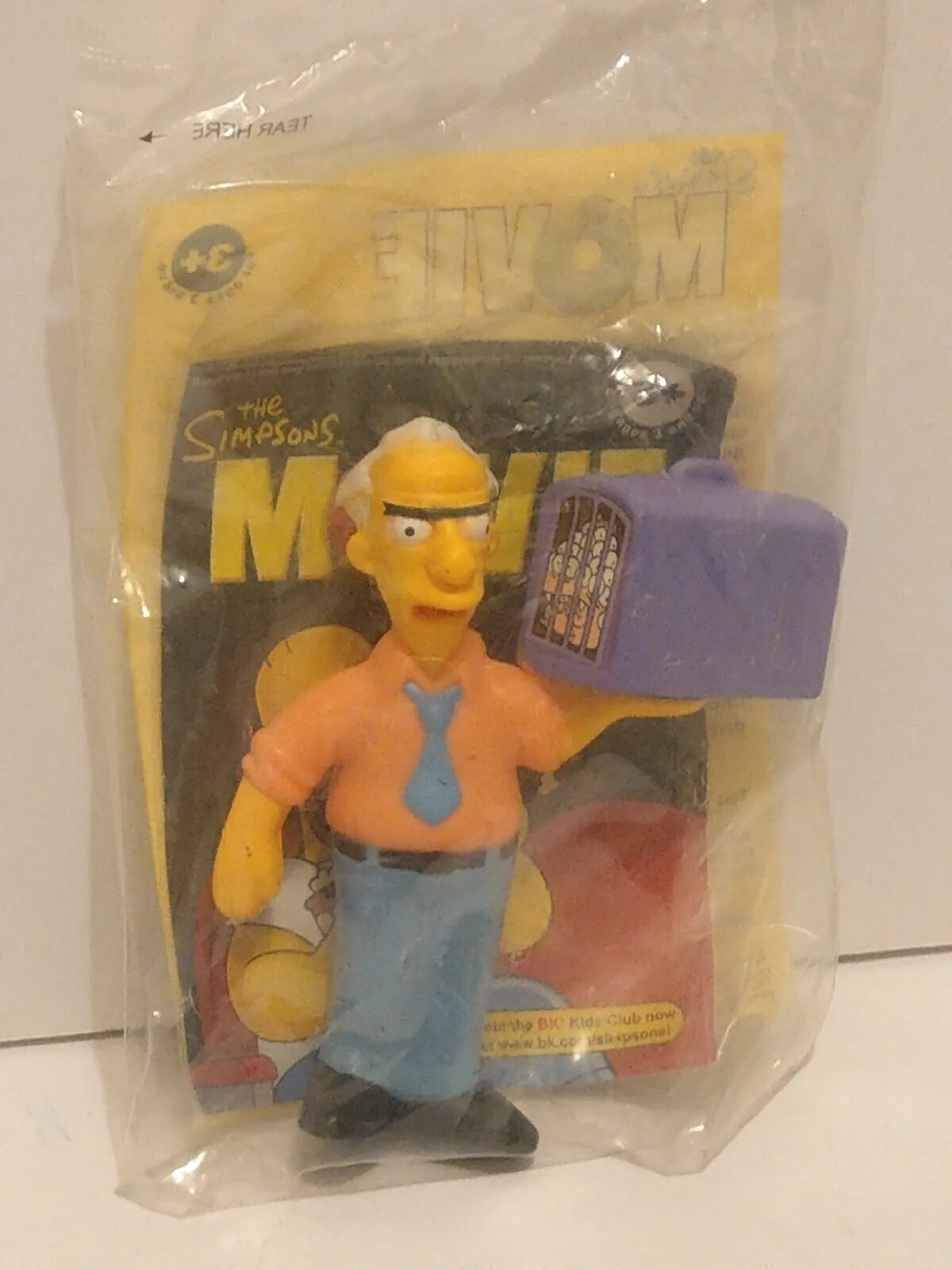 THE SIMPSONS MOVIE BURGER KING KIDS MEAL 2007 RUSS CARGILL TOY FIGURINE ...