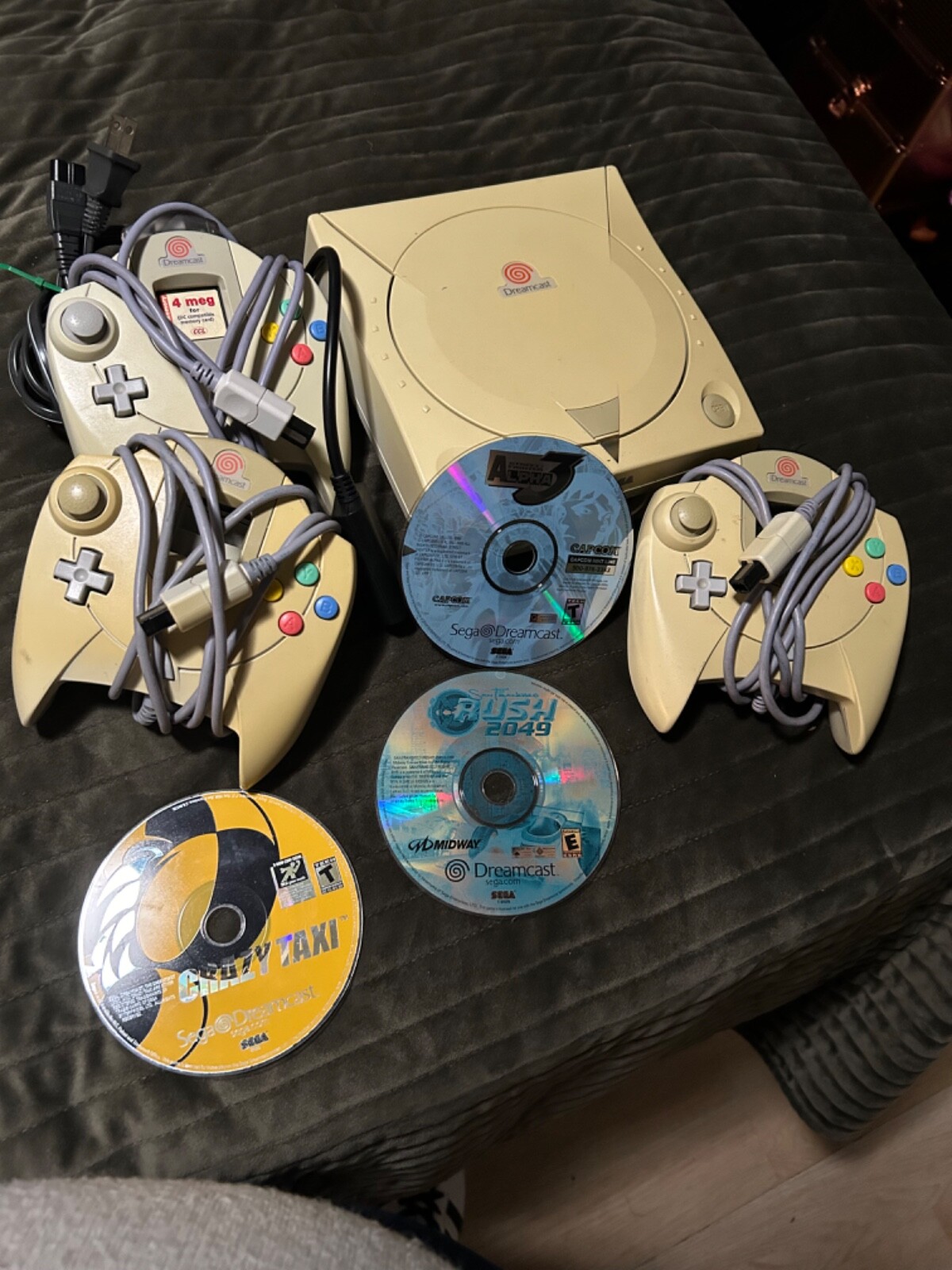 Sega Dreamcast Complete Bundle Lot Console Controller Memory Card Cords ...