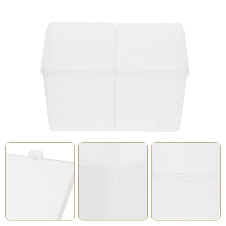 3Pcs Nail Polish Remover Cotton Pad Dispenser Case Holder Box Cosmetics ...