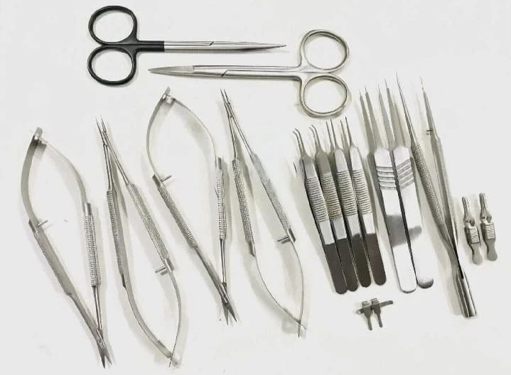 Micro Hand Surgery Instrument Set – Microvascular Clamps & Suture Kit ...
