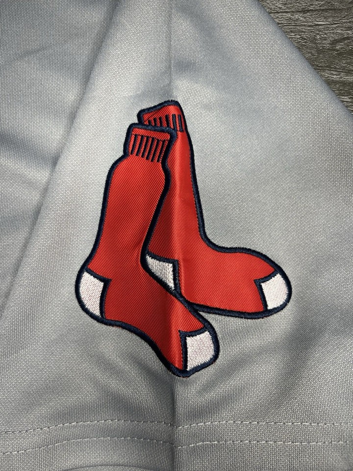 Dustin Pedroia 2012 Boston Red Sox Grey Jersey w/ Fenway 100th Patch ...