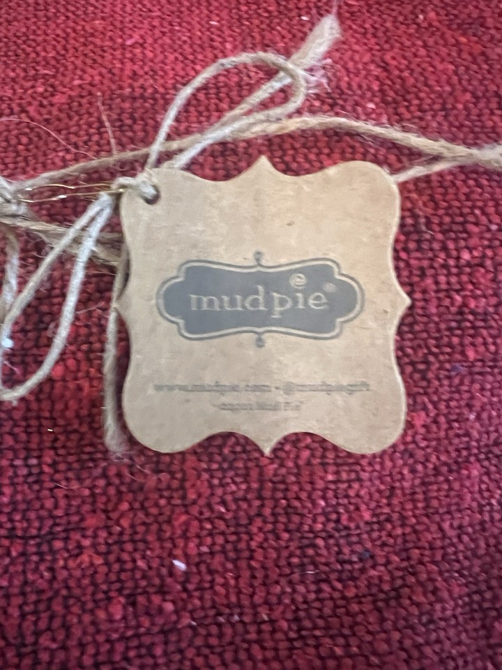 Mud Pie Table Runner, Country Chic Solid Red Table Runner with Tassels ...