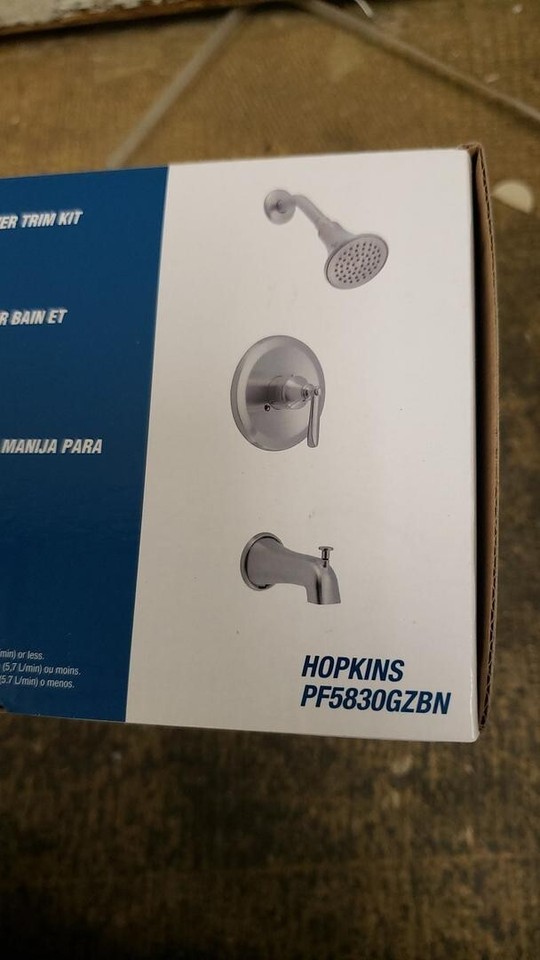 ProFlo Single Handle Tub & Shower Trim Kit -Brushed Nickel - Hopkins ...