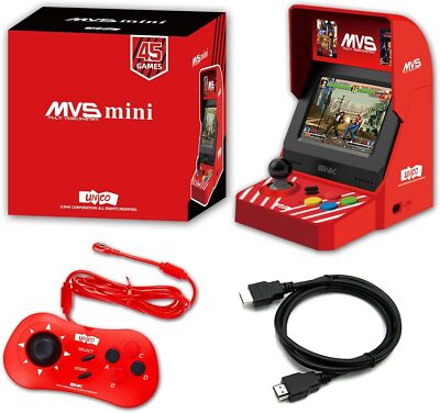 UNICO MVS Mini & Mini Pad Set - SNK MVS Mini Arcade Includes 45 SNK ...
