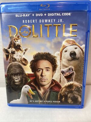 Dolittle Blu ray/DVD Robert Downey Jr Antonio Banderas Michael Sheen ...