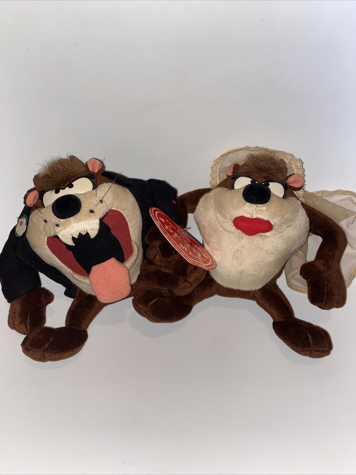 Vintage Tasmanian Devil Wedding Bride Groom Plush 1994 Animals Taz ...
