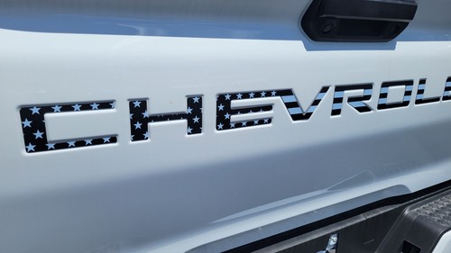 Tailgate raised matte letters compatible with CHEVROLET COLORADO 23 24 ...