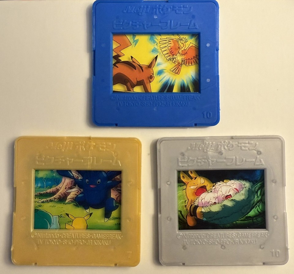 Pokemon Picture Frame 3 Sheets Set Photo Show Retro Meiji | eBay