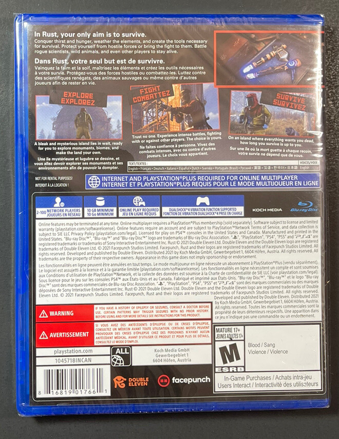 Rust [ Console Edition ] (PS4) NEW | eBay