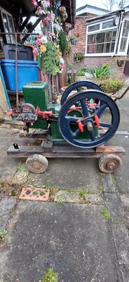 Bradford Gas Engine Co Ltd Open Crank Engine 1912 1. 1/2 with a Webster ...