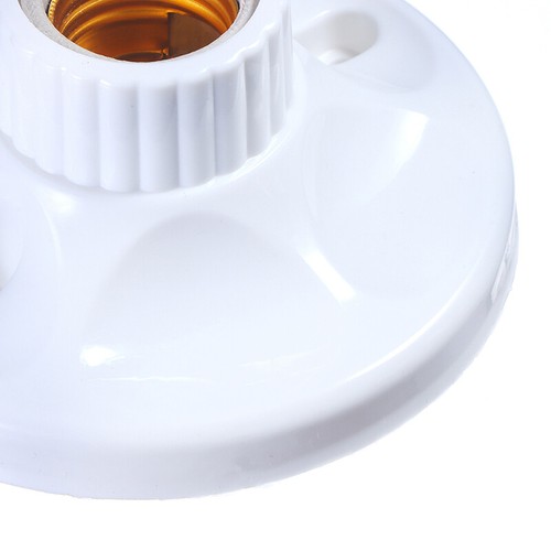 E27 LED Light Bulb Holder Round Socket Base Hanging Lamp Socket Base ...