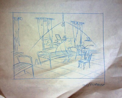 Beetlejuice 1989 Production Chris LaBonte Hand Drawn Key Background ...