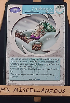 Magi Nation Duel - Crushing Ice - Nar Spell - Voice of the Storm | eBay
