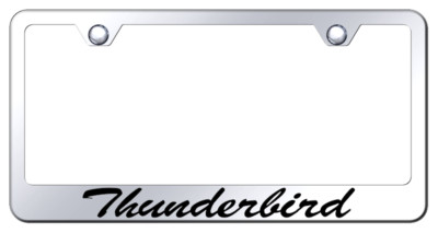 Ford Thunderbird Etched Script Logo Chrome License Plate Frame Official ...