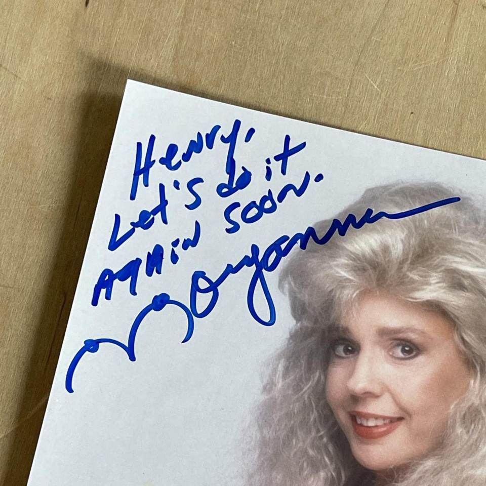MORGANNA THE KISSING BANDIT Signed Photo w/Lipstick Imprints 8x10 ...