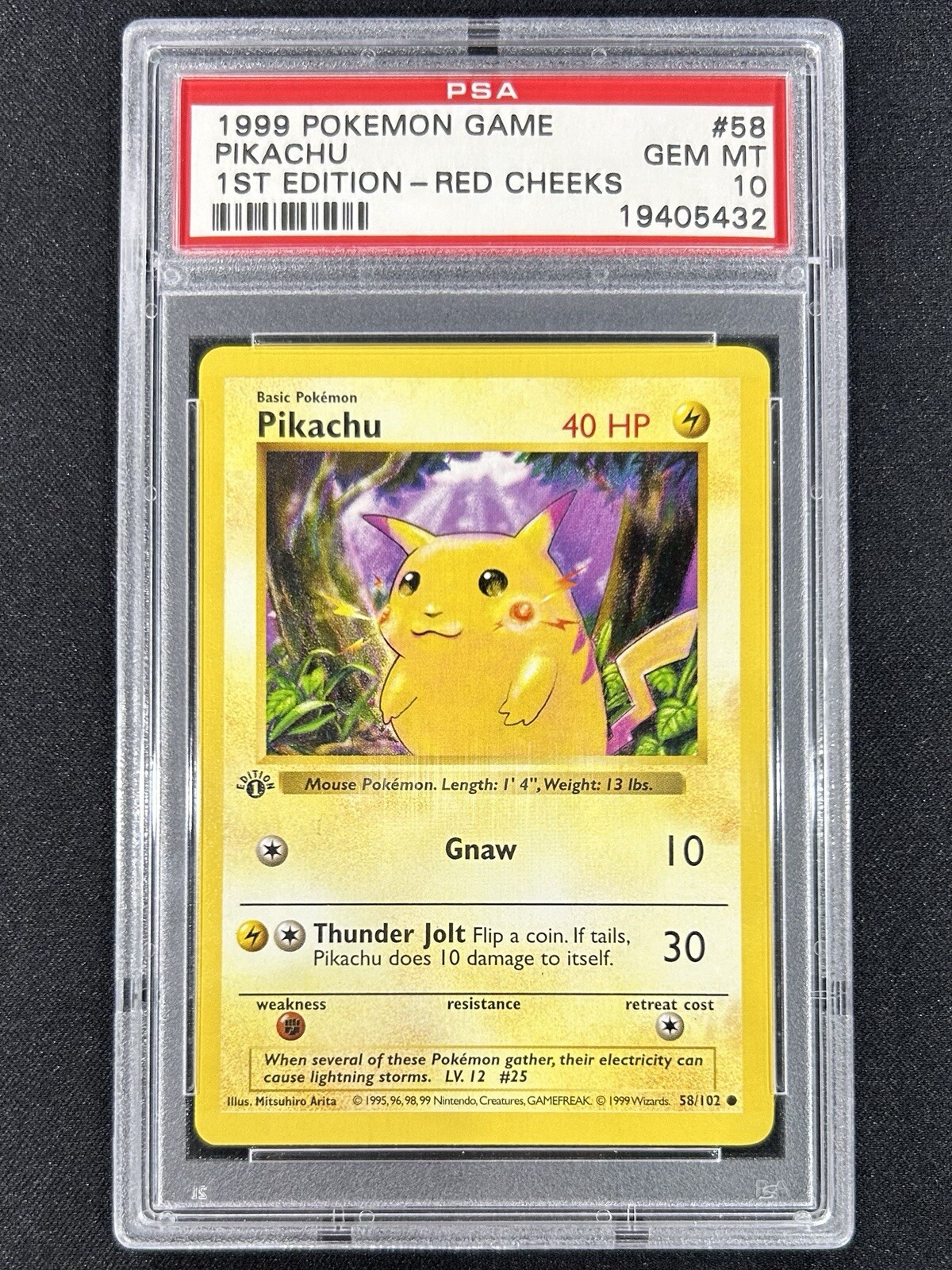 Pikachu 1999 Pokemon Game #58 1st Edition (Red Cheeks) Price Guide ...