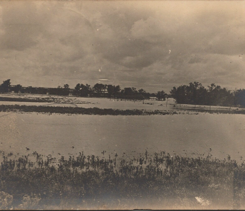 c1910 RPPC Swampy Waterway Foreboding Clouds Divided Back Real Photo ...