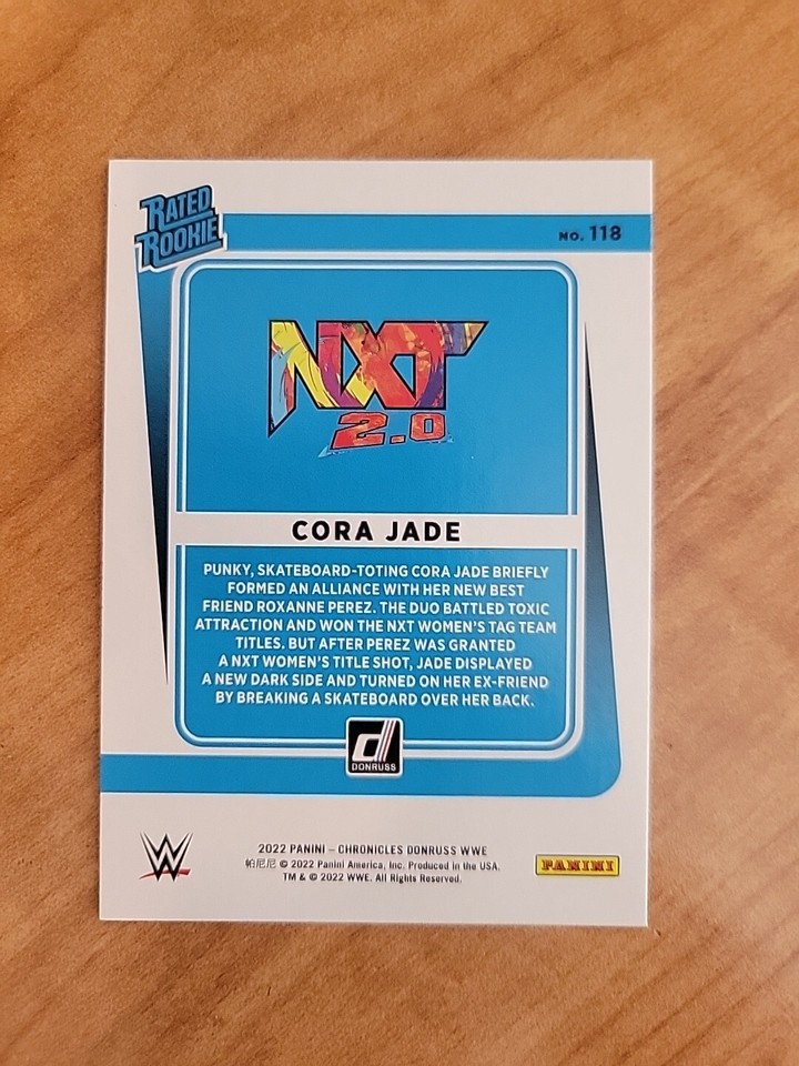 2022 PANINI CHRONICLES DONRUSS WWE CORA JADE RC CARD #118 | eBay