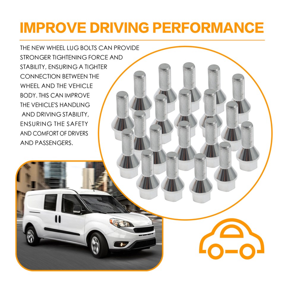 20Pcs Lug Bolt Fit for Jeep Renegade Ram ProMaster City 2015-2022 ...