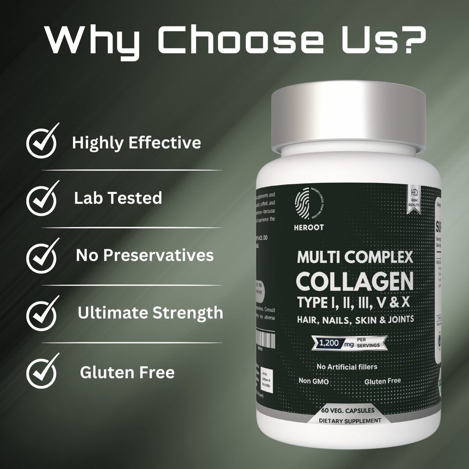 Collagen Plant Based (Veg Source) 1200 mg Anti - Aging Skin Capsules 60 ...