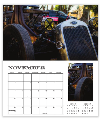 2026 RAT RODS GARAGE CALENDAR rusty cars old vintage air tools mechanic ...