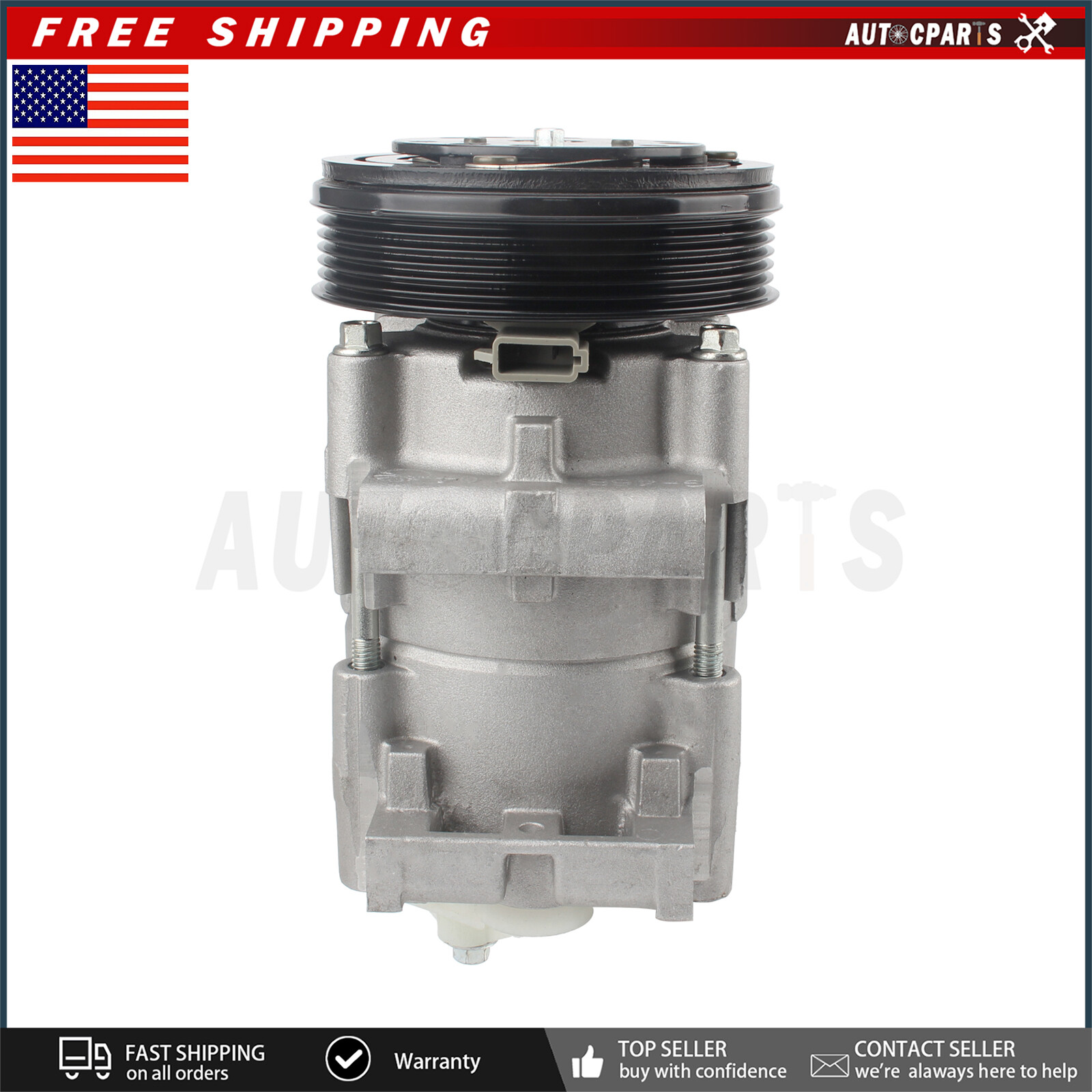 Air AC Compressor For 1994 1995-2003 2004 Ford Mustang 2-Door 3.8L V6 ...