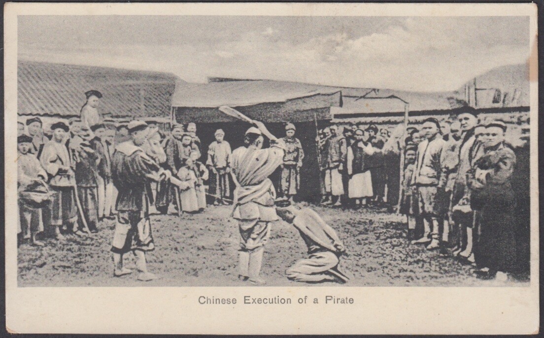 F-EX8708 CHINA EXECUTION OF PIRATE POSTCARD ORIGINAL. | eBay