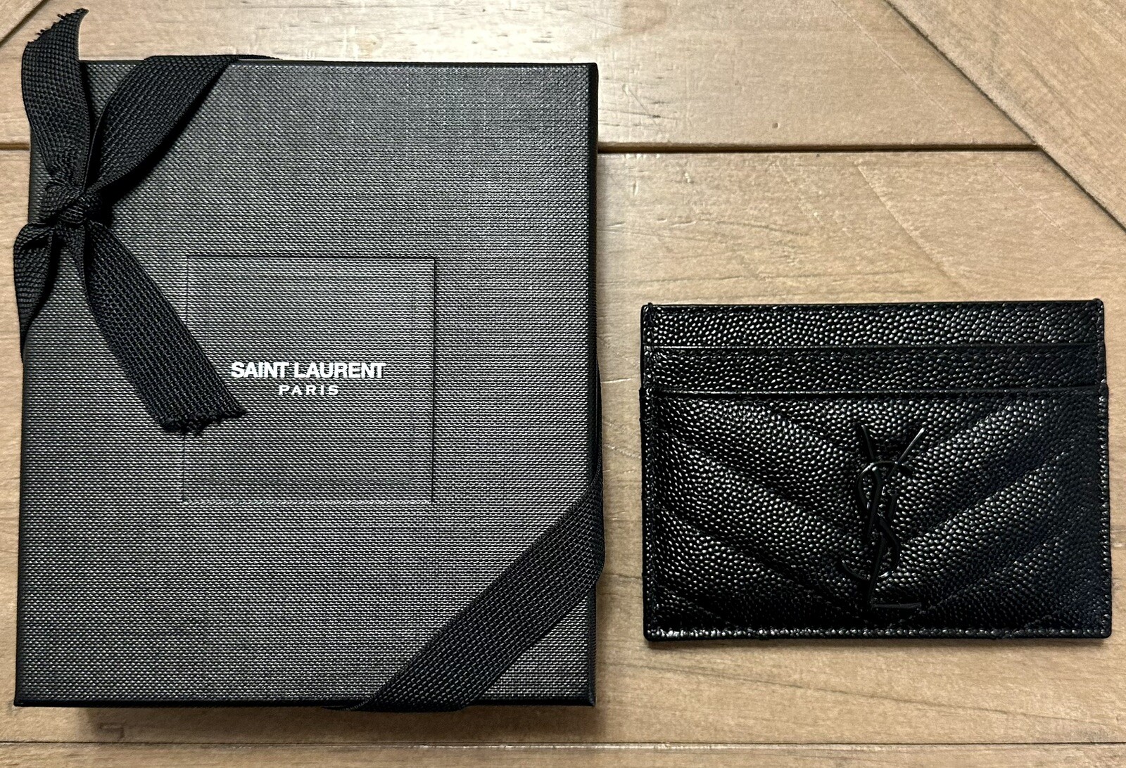 Saint Laurent YSL Cassandre Matelasse Leather Card Ca… - Gem