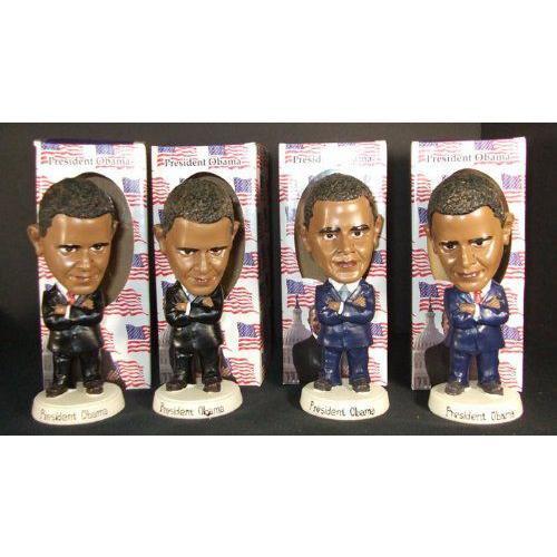 Set Of 4 Different Barack Obama Bobbleheads Figure Diecast Doll | eBay