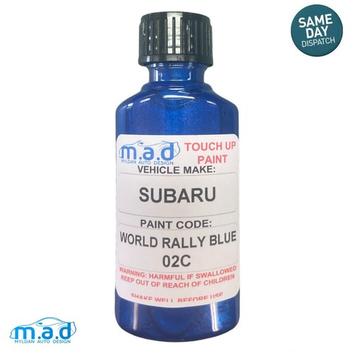 PAINT TOUCH UP KIT 30ML FOR SUBARU WORLD RALLY BLUE 02C IMPREZA STI WRX ...