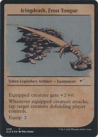 Icingdeath, Frost Tongue 1018 Token - SLD Foil Promo Near Mint MTG ...