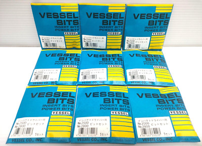 VESSEL Impact Screwdriver Bits Heavy Duty 4 Pcs JIS Set BS2500 Tool ...