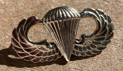 Vietnam VINTAGE STERLING SILVER PARATROOPER AIRBORNE JUMP WINGS PIN | eBay