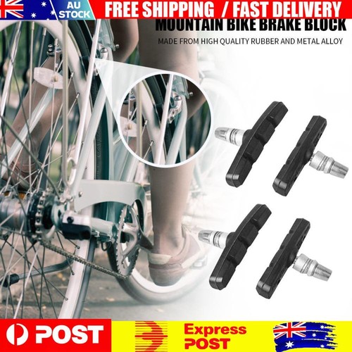 4pcs/set MTB Mountain Bike Brake Block Rubber Bicycle V-brake Shoes ...
