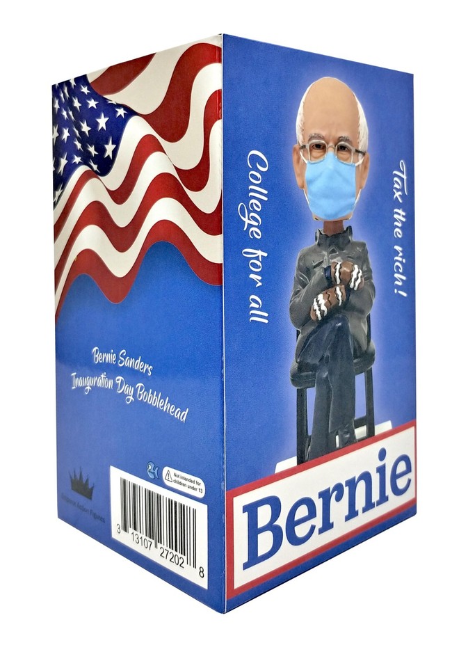 Bernie Sanders Inauguration Day Bobblehead Viral Mittens-Action figure ...