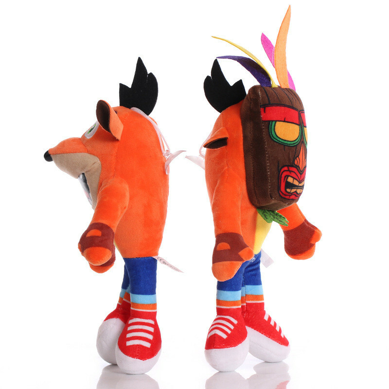 26CM Crash Bandicoot Wolf Plush Toy Cartoon Animal Soft Plush Doll Kids ...