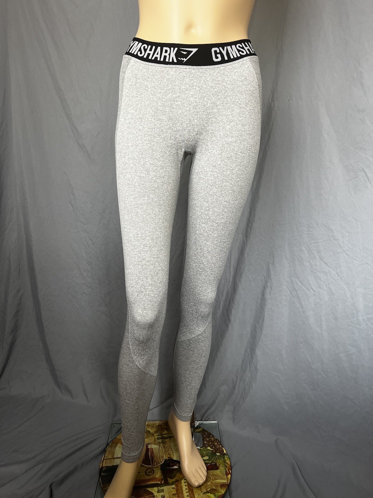 Women's GymShark Gray Athletic Compression Leggings Size XSm Work Out ...