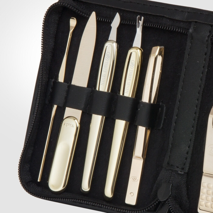 777 THREE SEVEN Nail Clippers Gift Travel Manicure Set Kit 800BG MADE ...