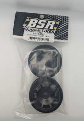 BSR Racing 1/10 Spec Front Mounted Foam Tires (2) (Silver) #BXRF1013SP ...