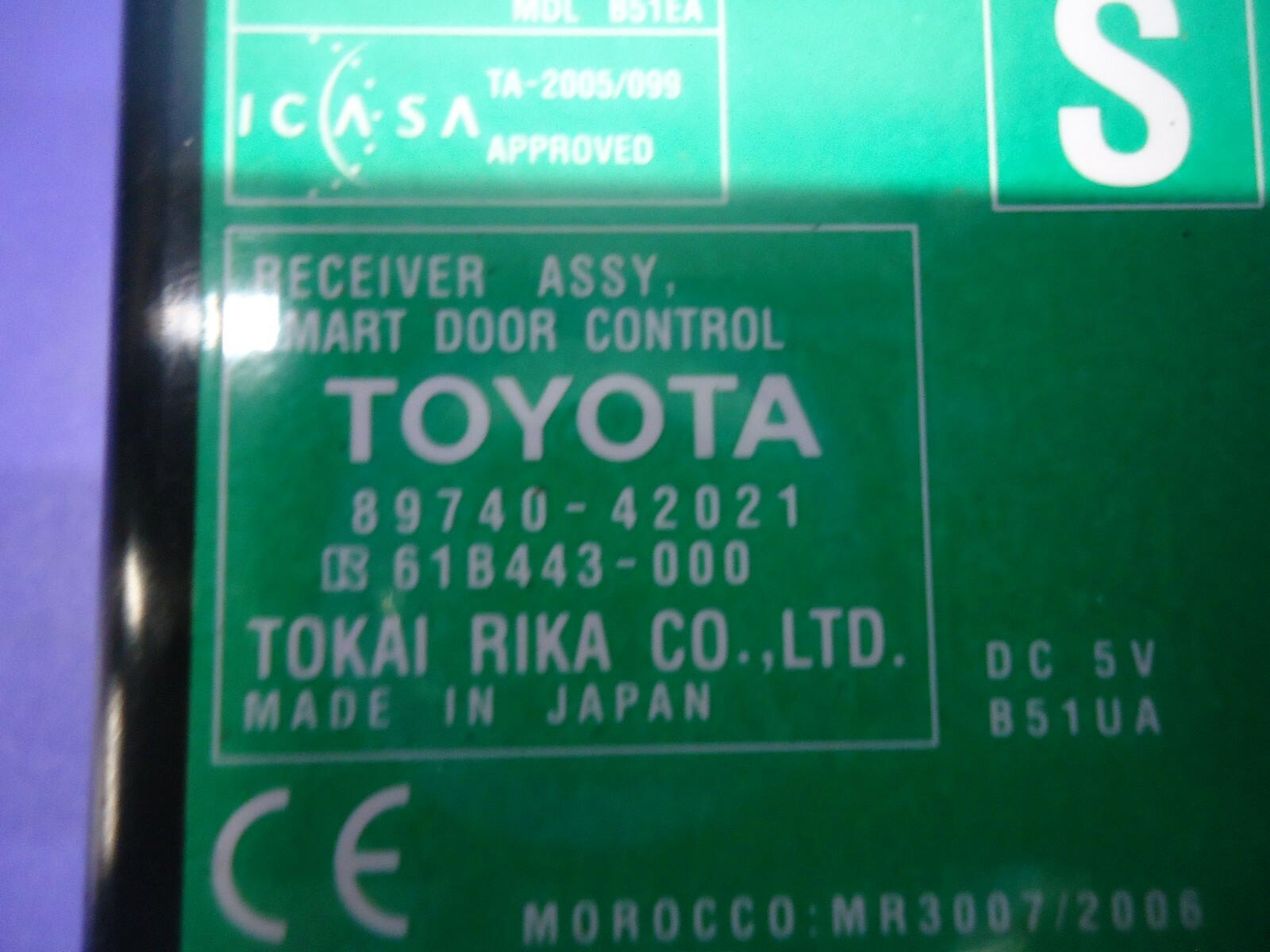 2006- 2012 TOYOTA RAV 4 2.2 DIESEL SMART DOOR CONTROL ECU 89740-42021 ...