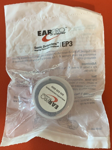 SureFire EarPro Sonic Defenders, Clear, Large, Bag #EP3 | eBay