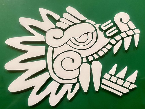 Aztec QUETZALCOATL Mayan KUKULKAN Sticker Decal, for laptop, Guitar ...