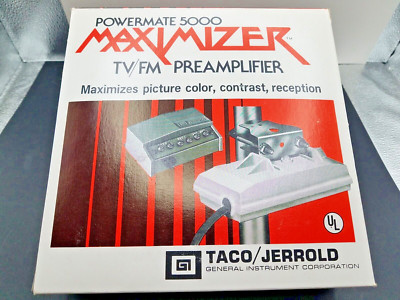 Taco/Jerrold POWERMATE 5000 VHF-TV-FM Antenna power Booster Amplifier ...