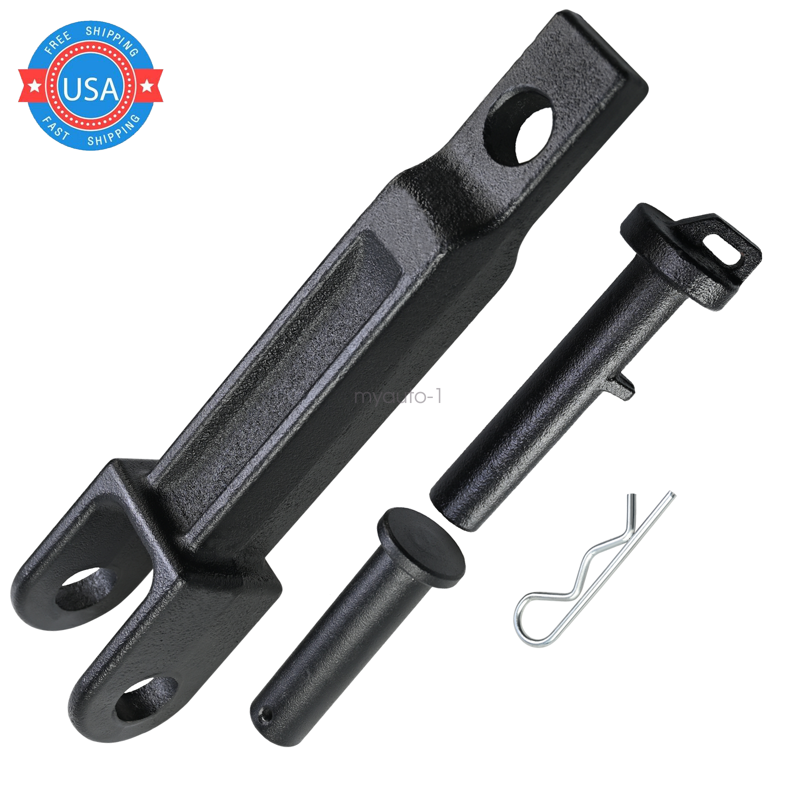 A20-6014 Single Tow Hook for Peterbilt/Kenworth with Pull Pin & Frame ...