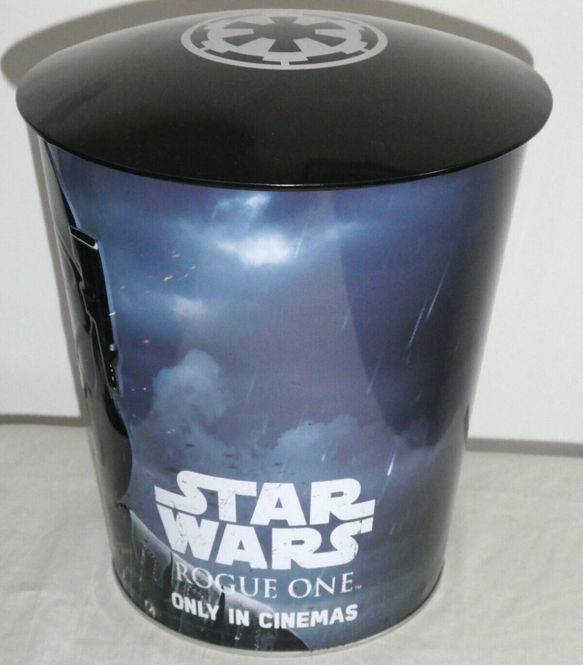 Star Wars Rogue One Metal Bucket w Lid Golden Link 21cm High 18.5cm ...